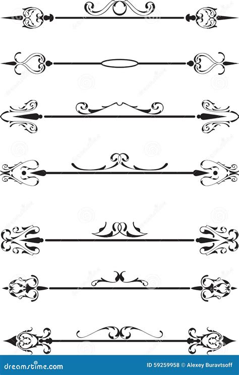 Divide Design Set Stock Vector Illustration Of Corner