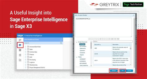greytrix on linkedin functions in sage enterprise intelligence