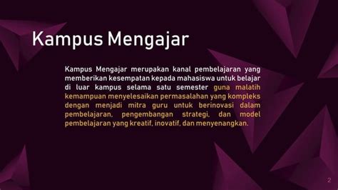 Ppt Program Kerja Kampus Mengajar 6 Pptx