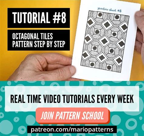 get more from mario patterns on patreon zen doodle patterns drawing tutorial easy zen doodle