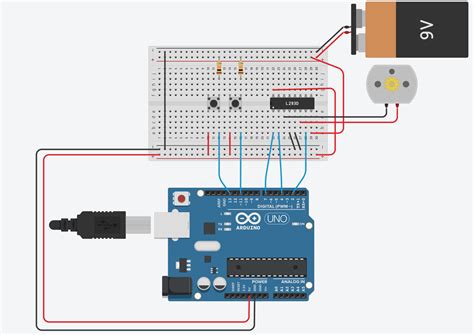 Press Button 1 Motor Clockwise Press Button 2 Motor Anti Clockwise Programming Arduino