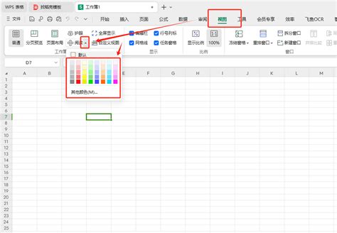 求助！wps表格的鼠标选择框颜色和指示选中区域的颜色怎么改？