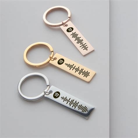 Custom Spotify Keychain Spotify Song Code Keychain Abiza