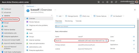 Get Azure Active Directory Tenantid With Powershell Icewolf Blog