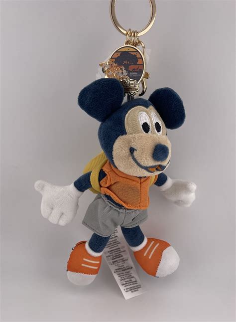 Disney Plush Keychain Mickey Mouse Safari
