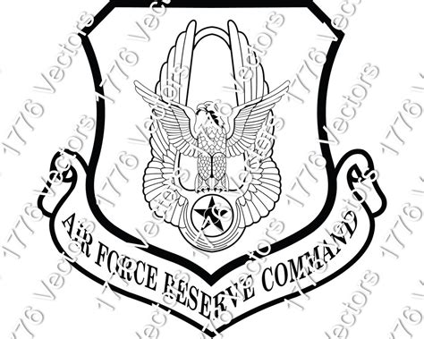 Usaf Air Force Reserve Emblem Vector File Ai Eps Dxf  Png Pdf