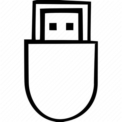 Data Drive Pendrive Storage Usb Icon Download On Iconfinder