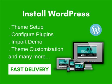 wordpress installation with theme setup and plugin configuration upwork