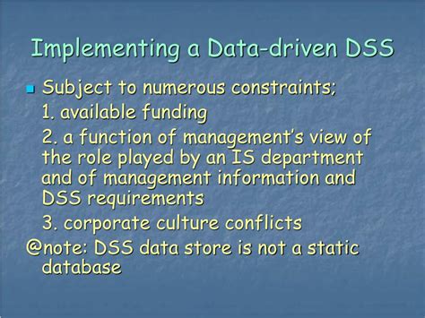 Ppt Decision Support System Ics425 Powerpoint Presentation Free