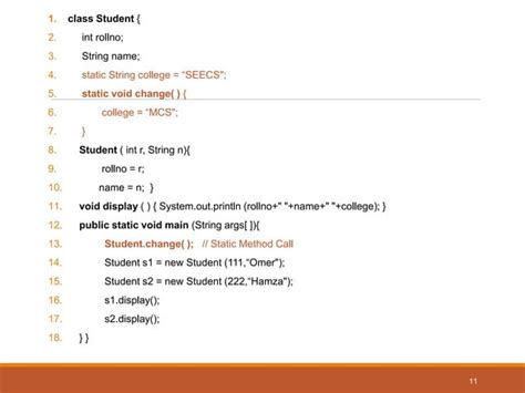 lecture 4 static variables and methods pptx
