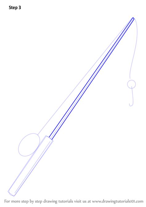 How To Draw Fishing Pole Everyday Objects Step By Step DrawingTutorials Com