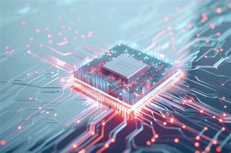 Advanced Microprocessor On Circuit Board Generative Ai Stock