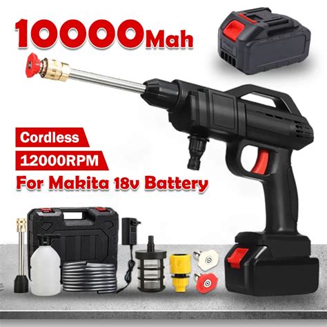 무선 고압 세차기 가정용 고압 제트 와셔 30000mah 거품 발생기 워터건 스프레이 클리너 세차 맥 Aliexpress