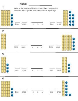 Comparing Numbers WITH Place Value By Messerall Emporium TPT