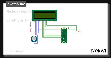 Lcd Estandar Pico Caracter Especial Wokwi Esp32 Stm32 Arduino Simulator