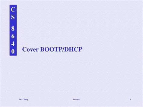 ppt cover bootp dhcp powerpoint presentation free download id 6813411