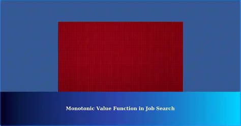 Monotonicity Of Value Function In Job Search Bellman Equation