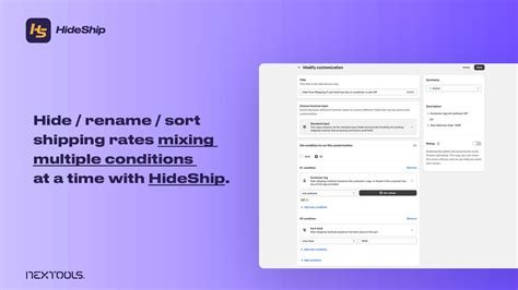 Hideshiphide Shipping Methods Hideship Hide Sort And Rename Shipping Methods Shopify App Store