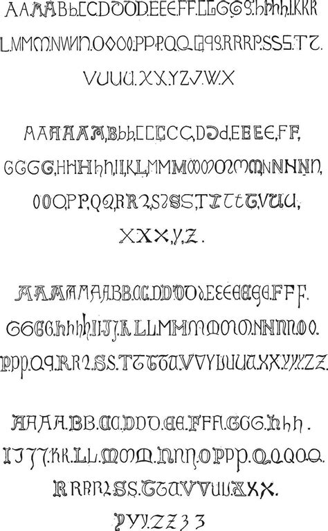 fig 5 inscriptions alphabet in the fourteenth century gothic rounded
