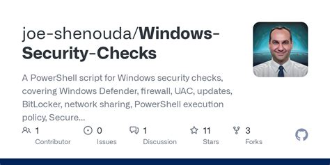 Github Joe Shenoudawindows Security Checks A Powershell Script For