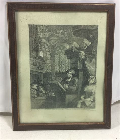Framed Etching Curious Science