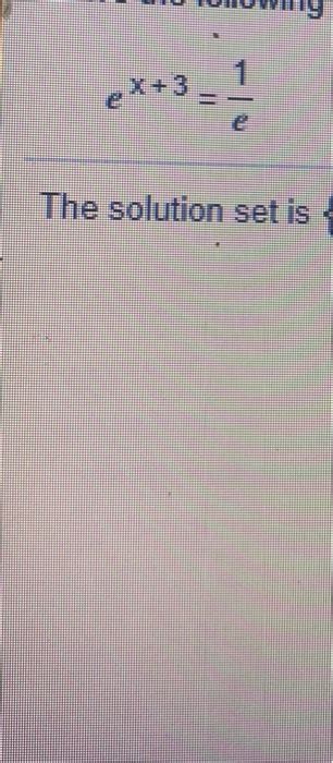Solved EX The Solution Set Is Chegg Com