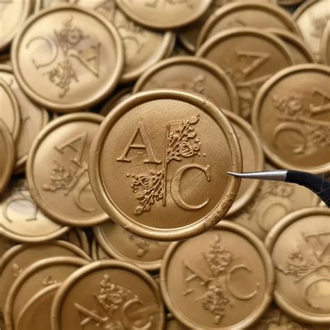 Initial Custom Wax Seals Personalized Wax Seals Stickers Monogram Wax