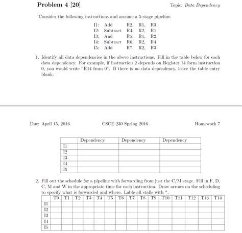 Consider The Following Instructions And Assume A