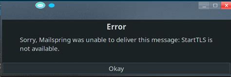 starttls not available when sending email on gmail sync issues