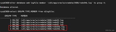 Oracle 增加重做日志组、组成员oracle添加redo日志组 Csdn博客 Oracle 增加重做日志组、组成员oracle添加redo日志组 Csdn博客