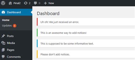 How To Add Admin Notices In Wordpress A Step By Step Guide Procritique