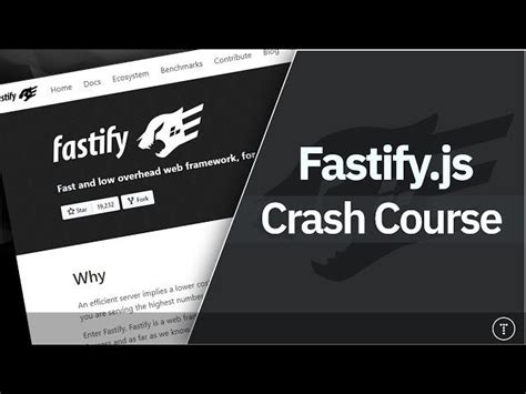 free video fastify crash course node js framework from traversy