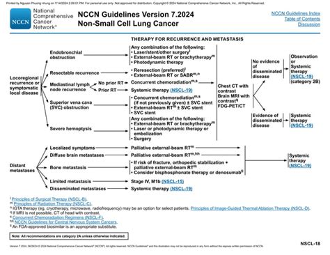 Nccn Clinical Practice Guideline In Oncology Pdf Lung And