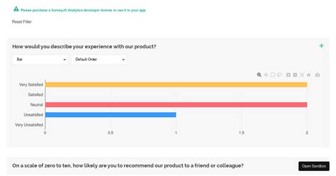 Add SurveyJS Analytics To An Angular Application Forked Codesandbox