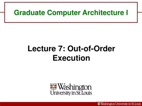 Ppt Graduate Computer Architecture I Powerpoint Presentation Free