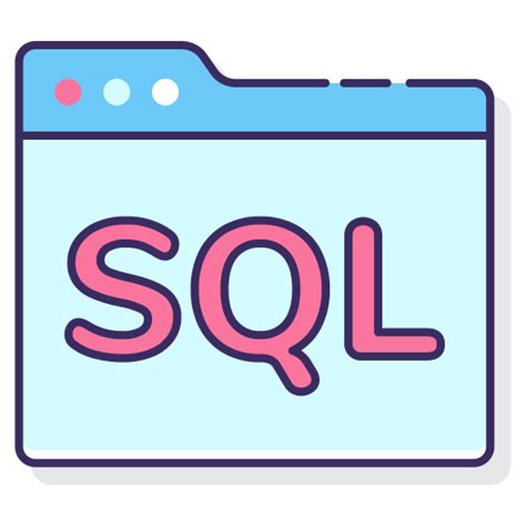 Sql File Flaticons Lineal Color Icon