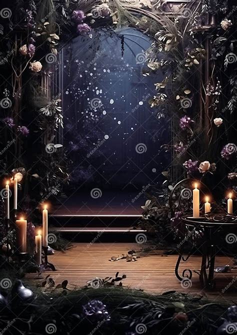 A Symphony Of Elegance Banquet Scenes To Inspire Stock Illustration