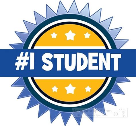 School Clipart Number One Student Clipart