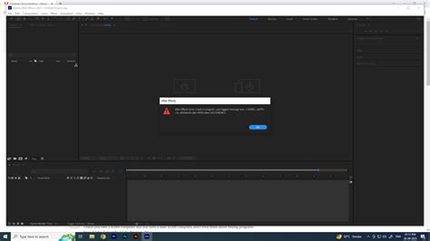 After Effects 236 Crashes While Opening Error 0 Adobe Product
