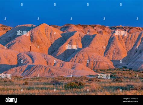 Sunrise Light On The Formations Of Toadstool Geologic Park Oglala