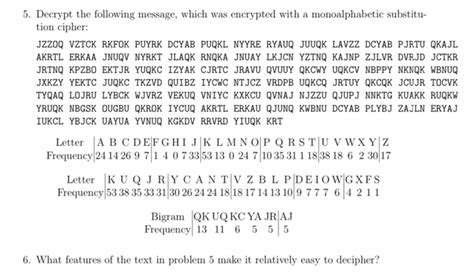 solved 5 decrypt the following message which was encrypted