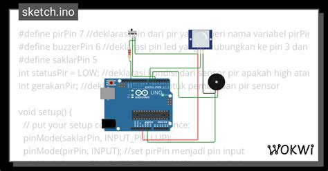 Pir Buzzer Wokwi Esp32 Stm32 Arduino Simulator