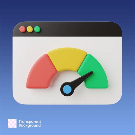 premium psd website speed optimization 3d illustration