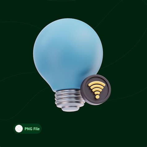 Premium Psd Smart Lighting 3d Illustration