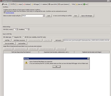 Error When Loading A Thermo Raw File Not Recognised · Issue 357 · Nesvilabfragpipe · Github