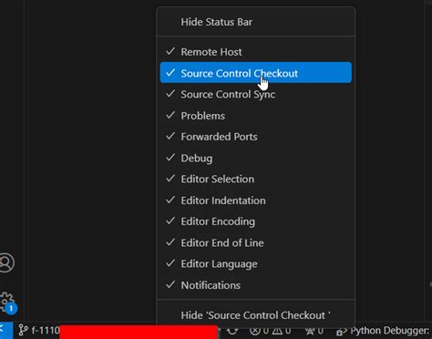 Show Git Branch In Visual Studio Code Stack Overflow