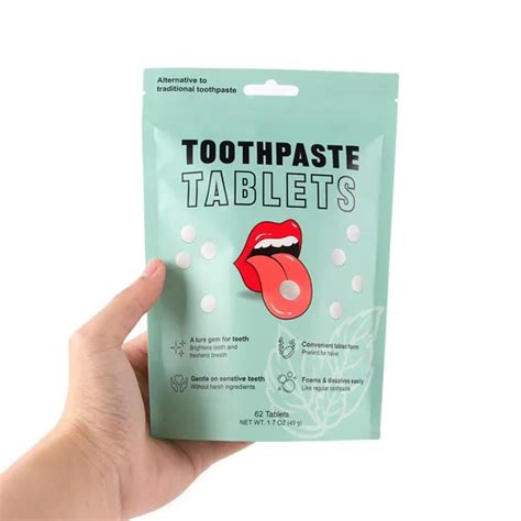Glorysmile Fluoride Free Toothpaste Tablets Sensitive Teeth Fresh