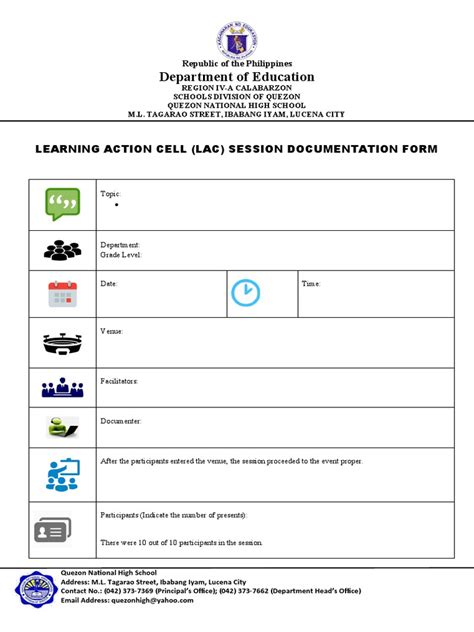 lac documentation form pdf