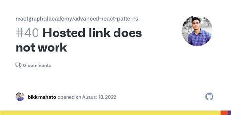 hosted link does not work · issue 40 · reactgraphqlacademy advanced