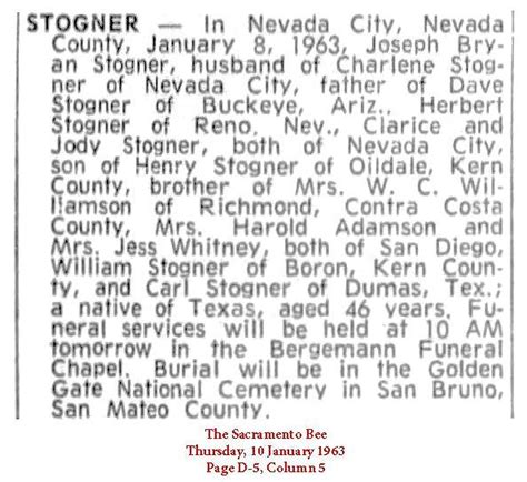 Po3 Joseph Bryan Stogner Sr 1916 1963 Find A Grave Gedenkplek